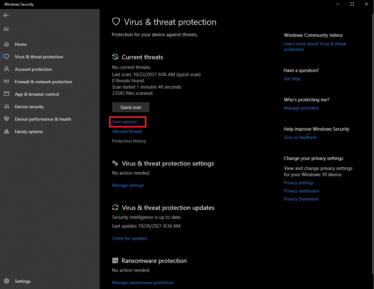 How to Run A Virus Scan
